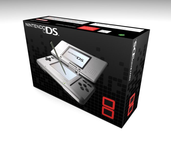 Caja Consola Nintendo Ds Gris Caja Ds Gris
